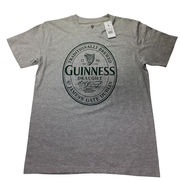 Guinness | Shirts | Guinness Draught Official Logo Unisex Gray Med T ...